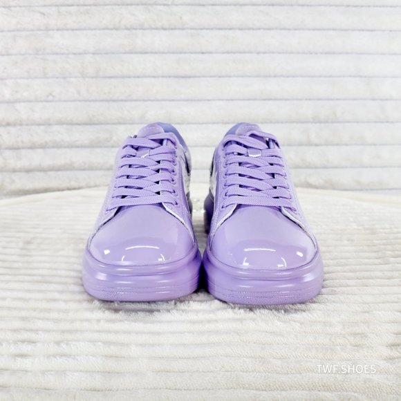 Berness | Shoes | Shiny Patent Cush Baby Lilac Purple Comfy Fashion ...